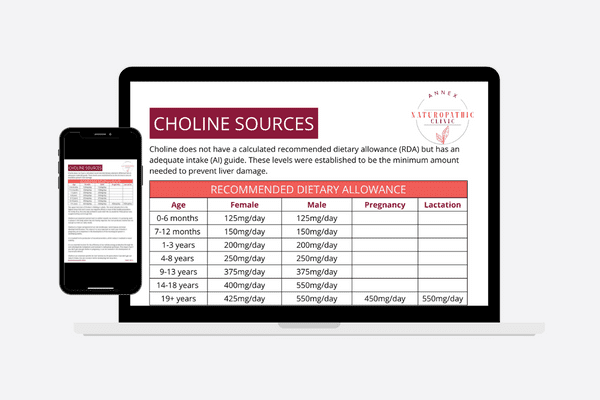 Choline Sources – Annex Naturopathic Clinic