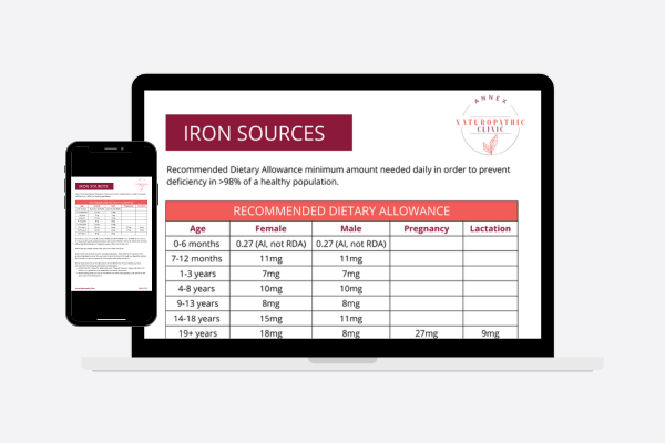 Iron Sources – Annex Naturopathic Clinic